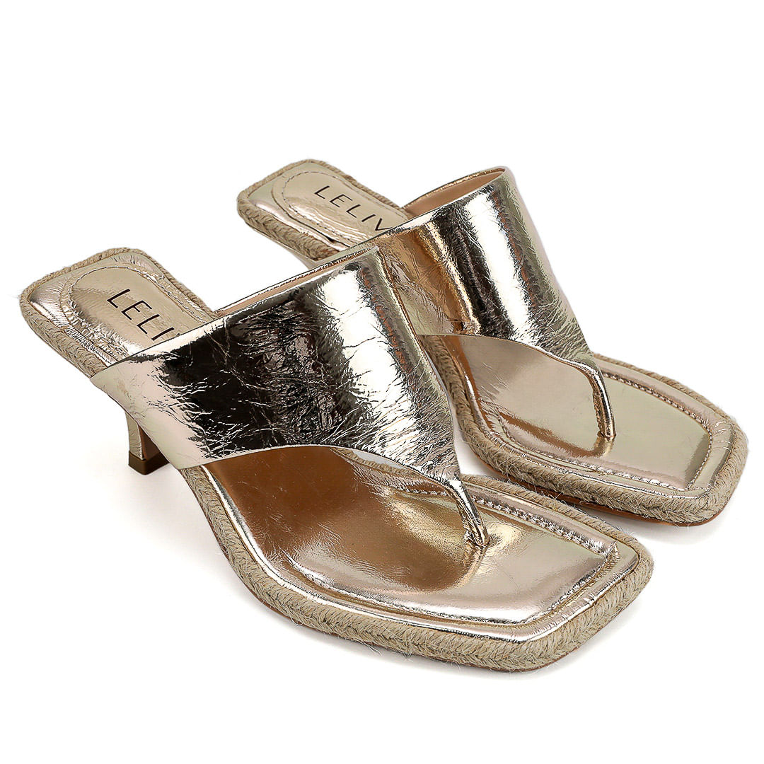 Tamanco Tribeca Ouro Light